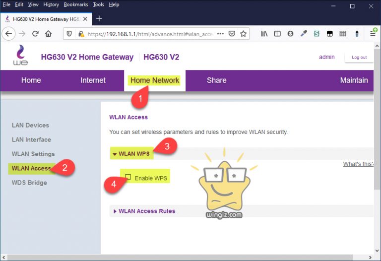 كيفية قفل ثغرة wps راوتر we الجديد hg630 v2